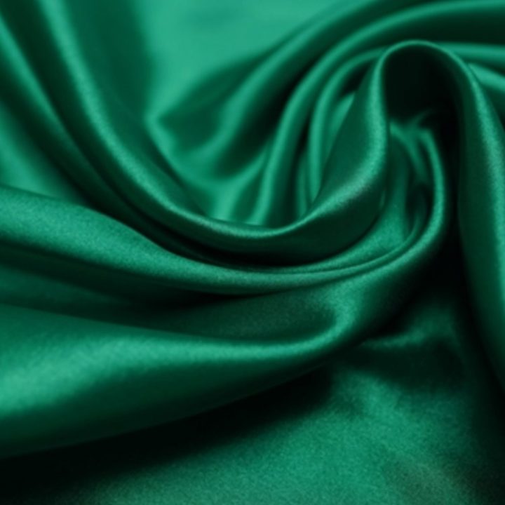 Cetim Liso com Elastano / Verde Bandeira – Baratão dos Tecidos