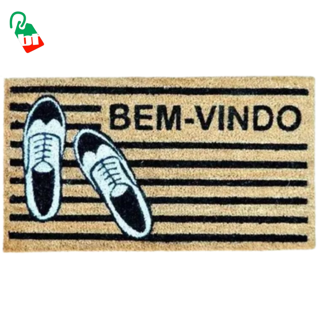 Capacho Fibra de Coco / Bem-Vindo Tênis – Baratão dos Tecidos