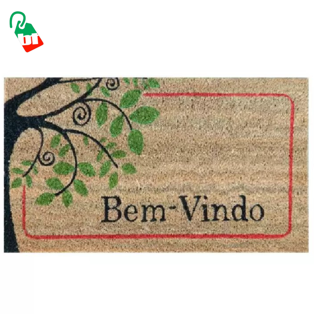 Capacho Fibra de Coco / Bem-Vindo Árvore – Baratão dos Tecidos